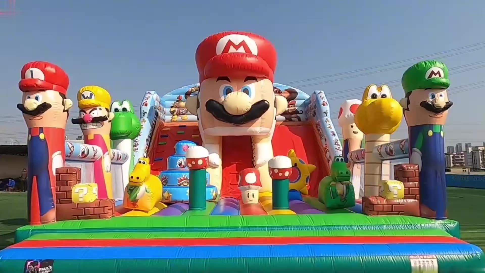 Super Mario Bros Bouncy House Pvc Commercial Bouncy Jumping Bouncer ...