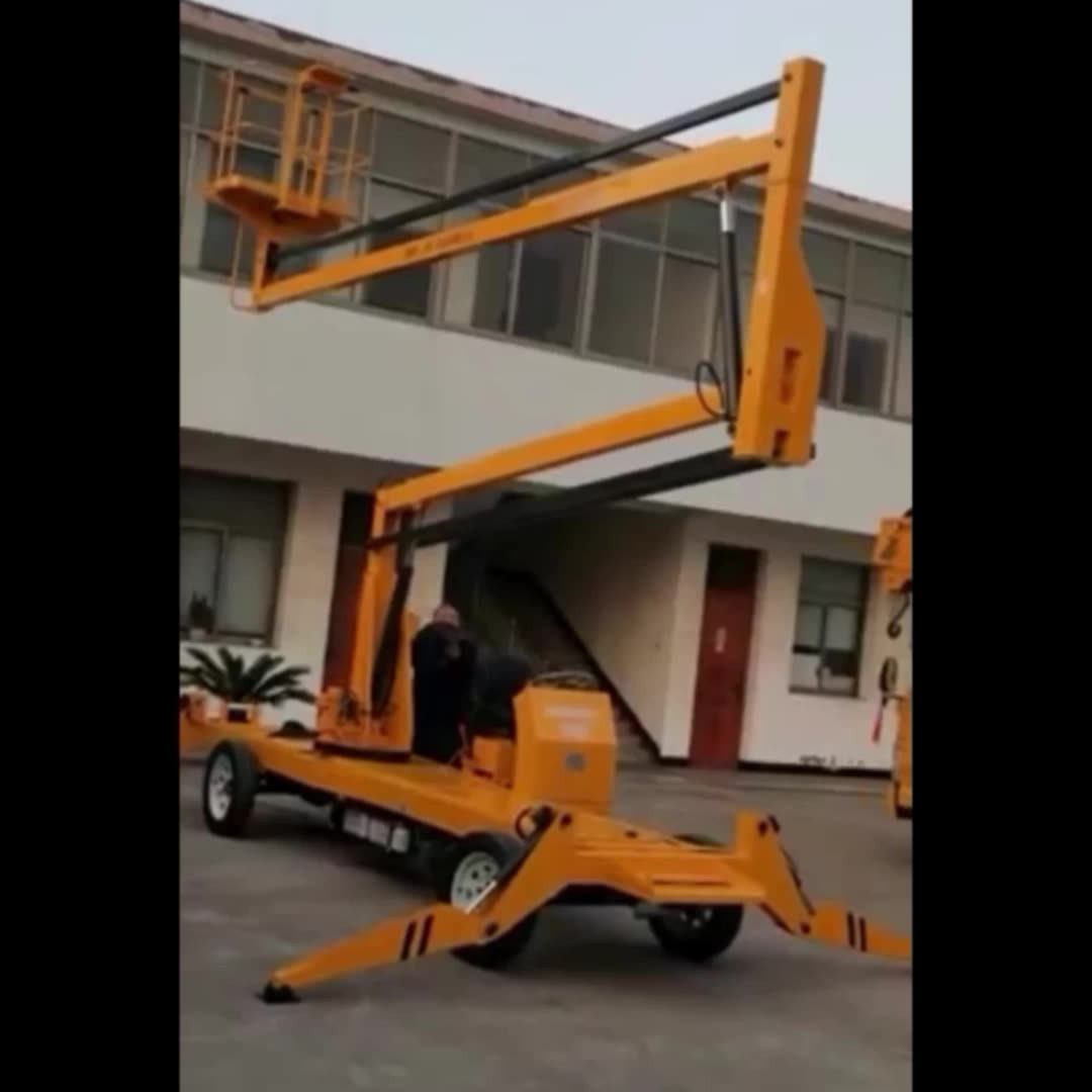 22m Man Lift Hydraulic Arieal Cherry Picker Spider Articulated Towable ...