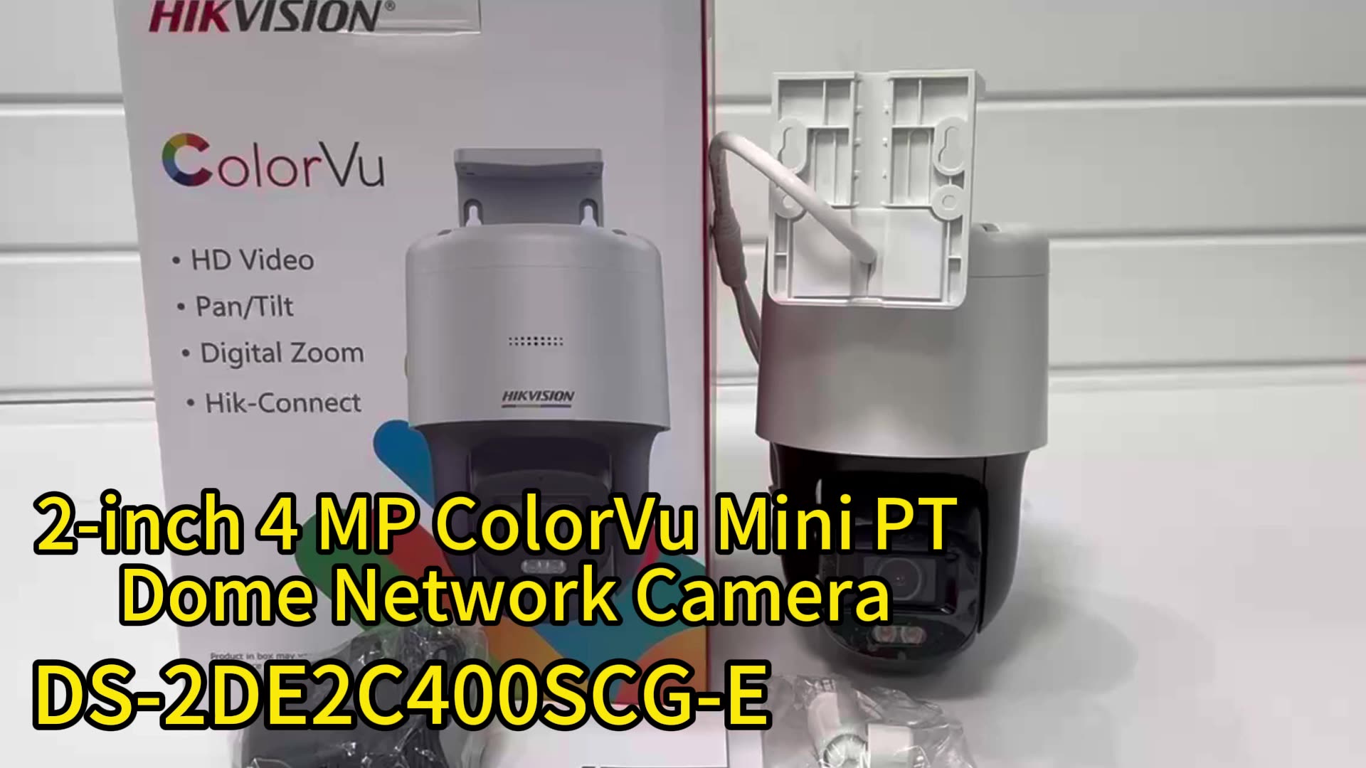 Hik Original 4mp Ir&white Light Support Human Detection And Auto-tracking Lite Mini Pt Network ...