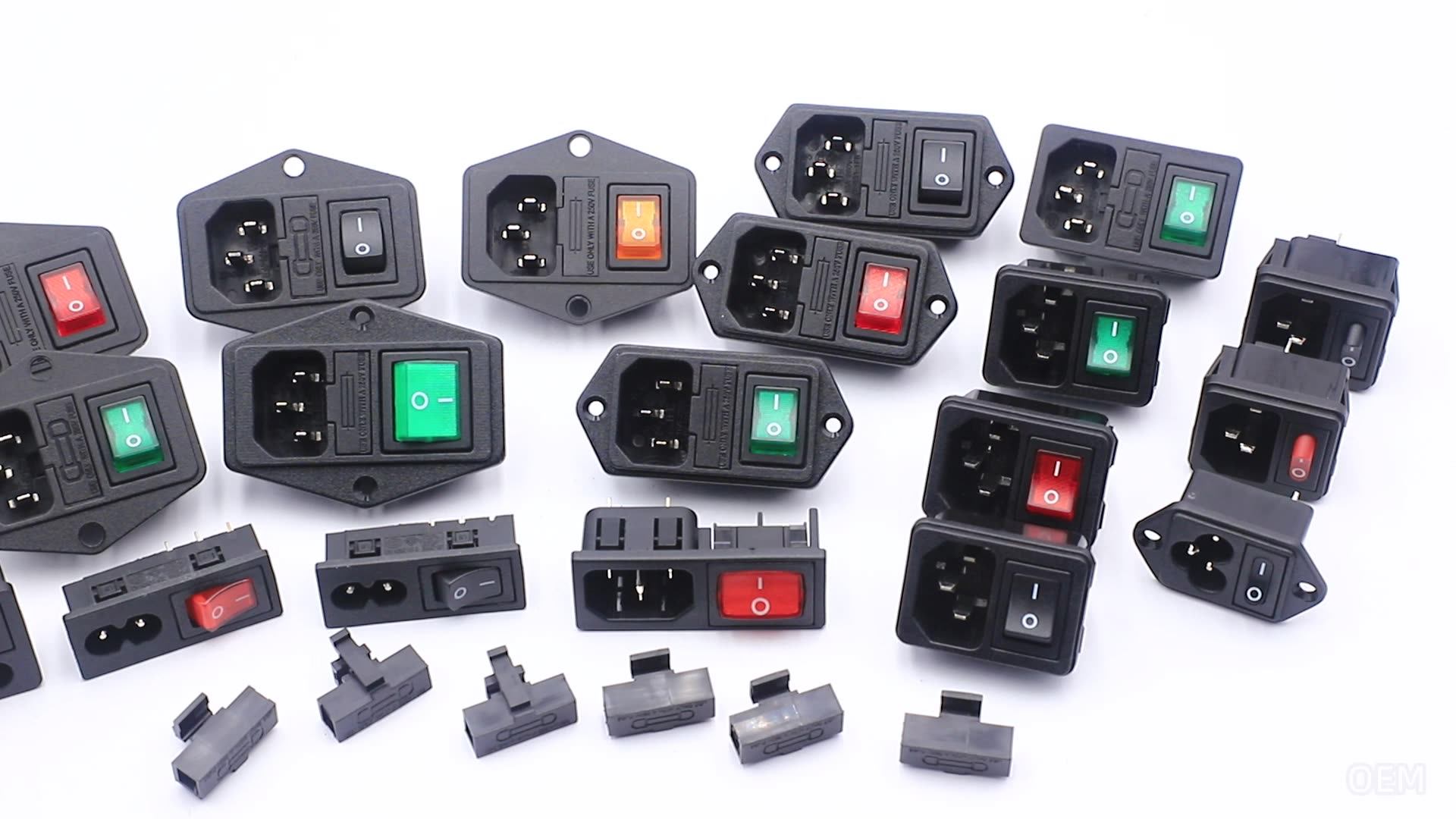 Iec Jr-101-1frs(xx)-04 Electrical Switch Socket Ac Power Socket With ...