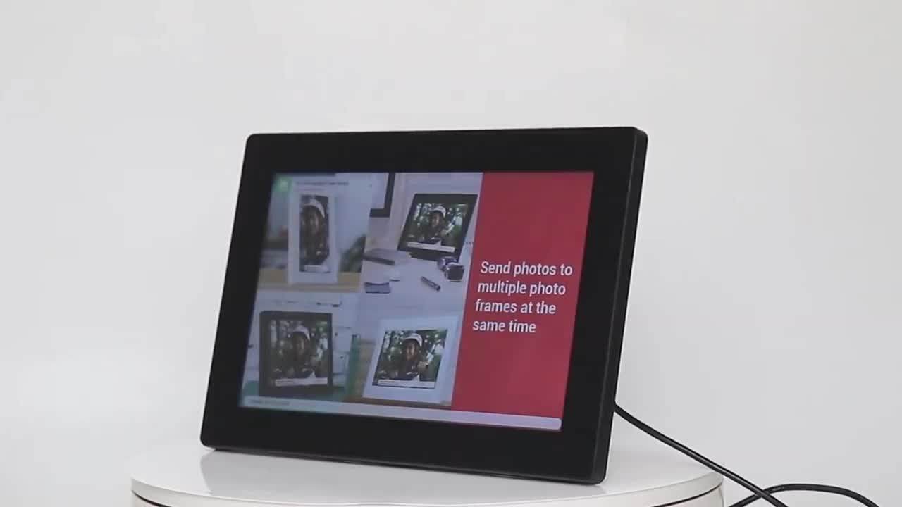 Wifi Photo Frame High Resolution 10 Inch Lcd Display Panel Touch Screen ...