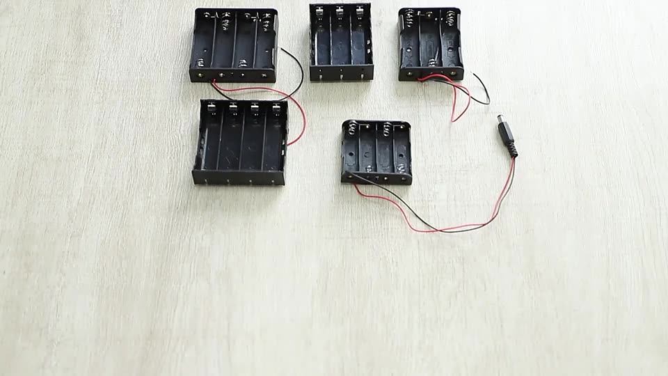 Two 18650 Battery Boxes In Parallel Holder With Cover Litium Ion ...