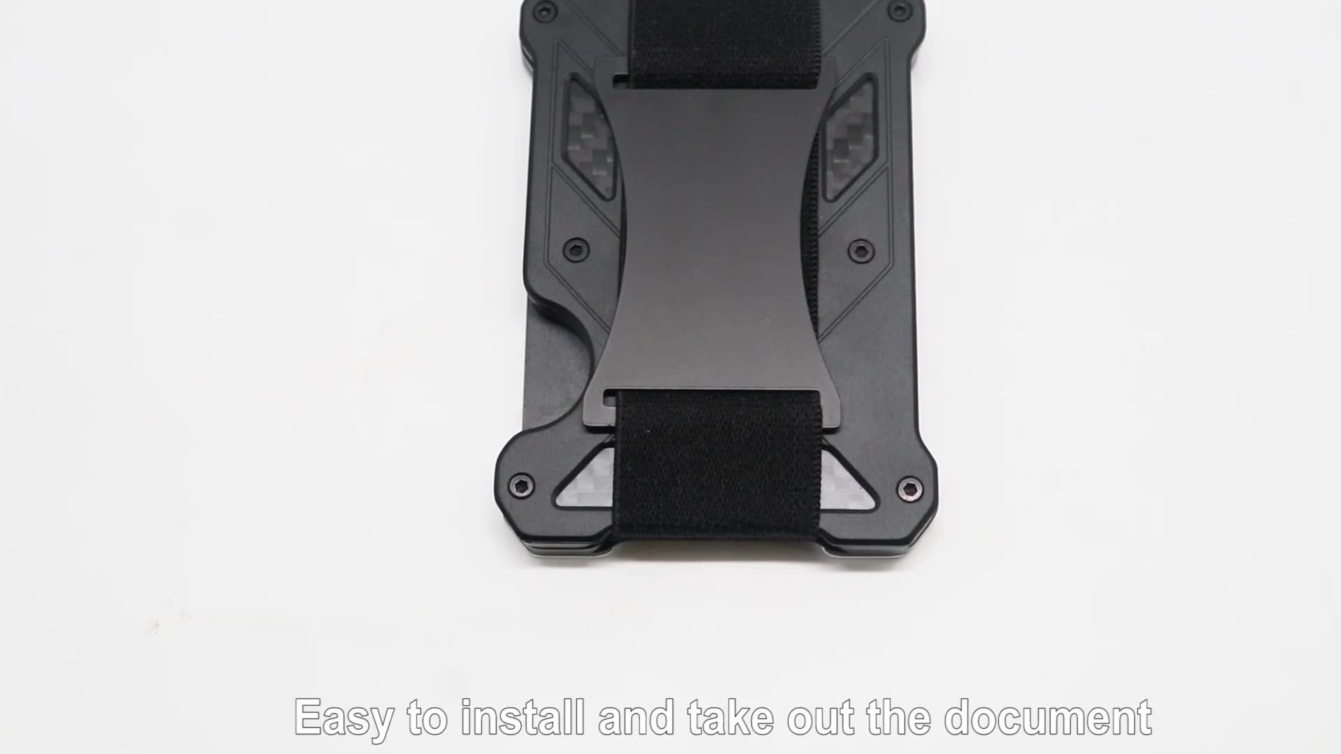 Slim Portable Carbon Fiber Rfid Blocking Minimalist Aluminum Id Card ...