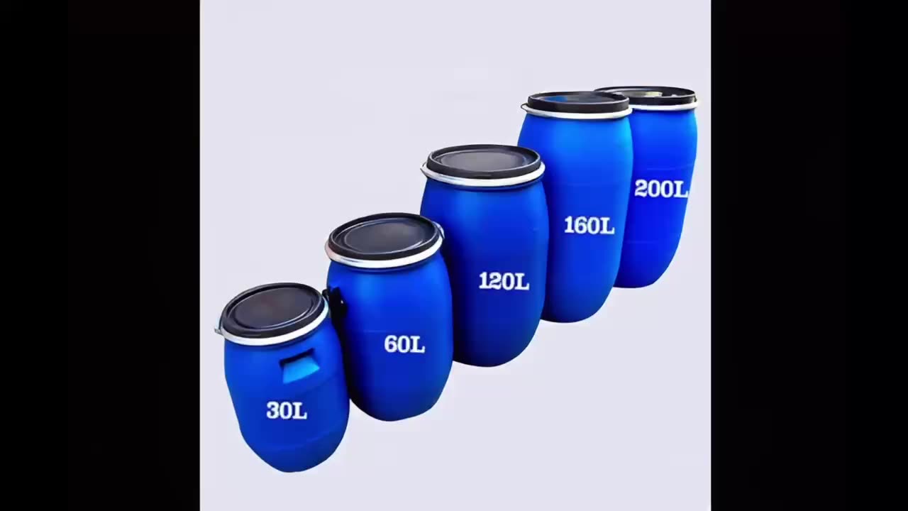 200l Chemical Plastic Drum 200l Oil Drum Closed Mouth Double Ring Drum Acid And Alkali Resistant ...