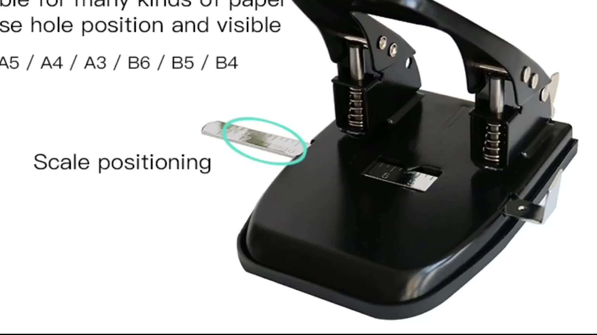 Hot-sale 2 Hole Paper Puncher 8mm 7mm Portable Multi Hand Held Metal ...