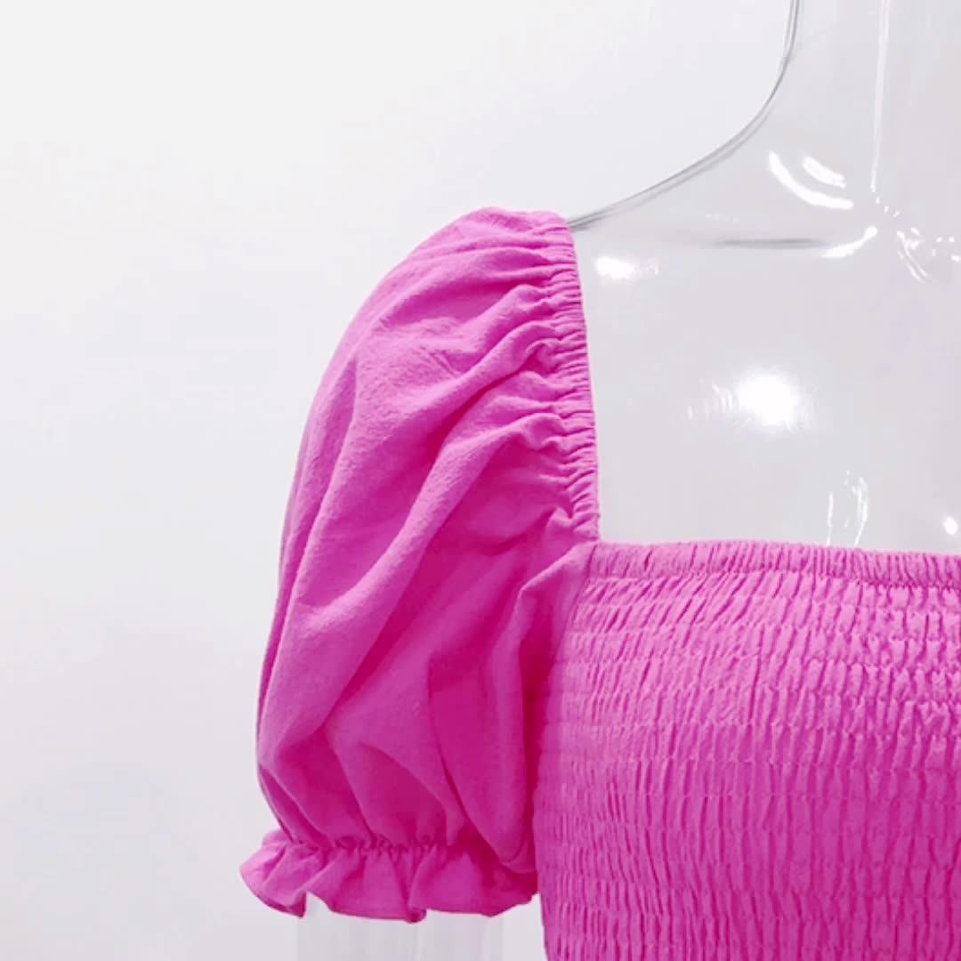 Girls Dress Sweetheart Streetwear Cottagecore Dress Square Collar ...