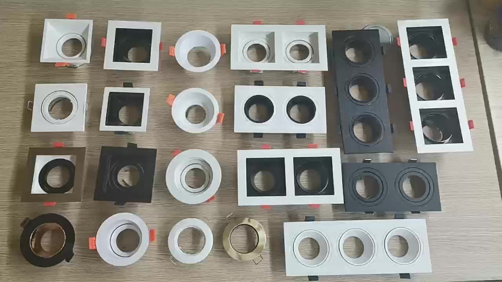 Recessed Adjustable Downlight Fixture Gu10 Mr16 Module Mounting Frame ...