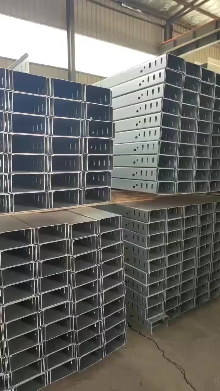 Galvanized Steel Cable Tray And Perforated Cable Tray Trough Type ...