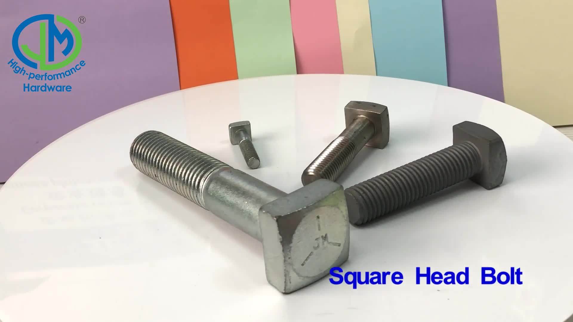 Metrice Carbon Steel Square Head Bolt Full Thread Half Thread - Buy ...