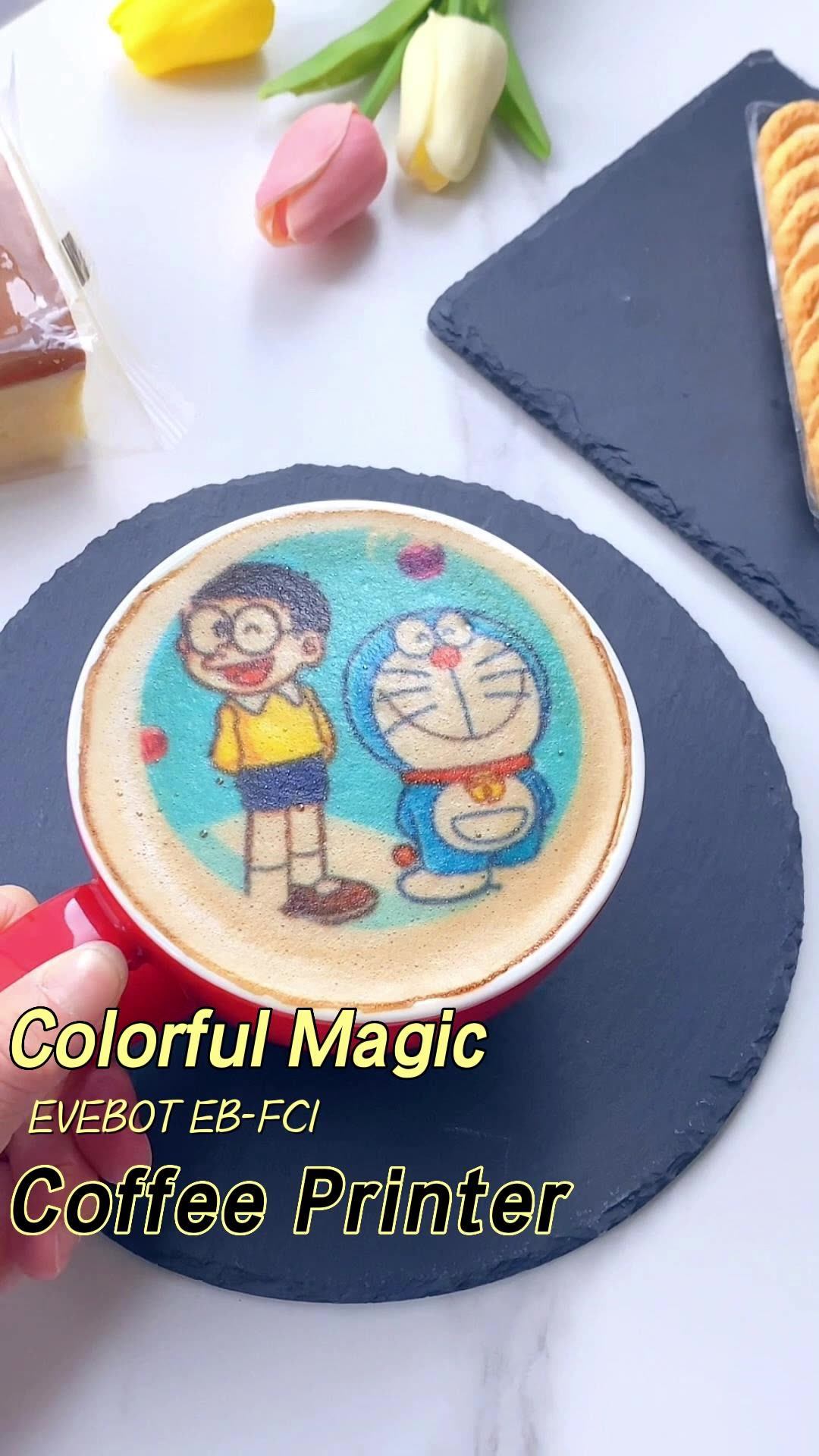 Evebot Eb-fc1 Full Color Coffee Printer Latte Art Machine Drink Printer ...