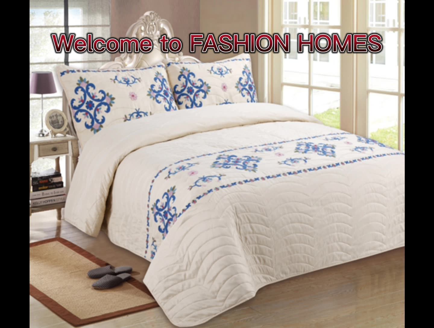 100% Cotton Rose Embroidery Quilt - Buy Embroidery Quilt,100-percent ...