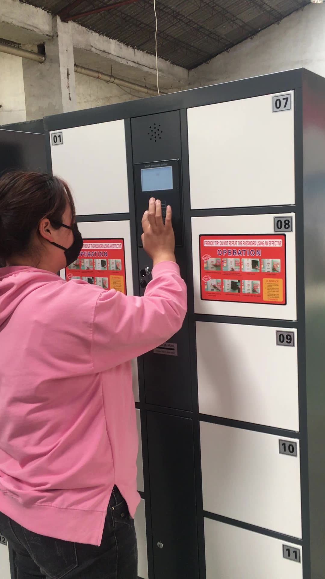 Supermarket Automatic Storage Lockers Electronic Cabinet Smart ...