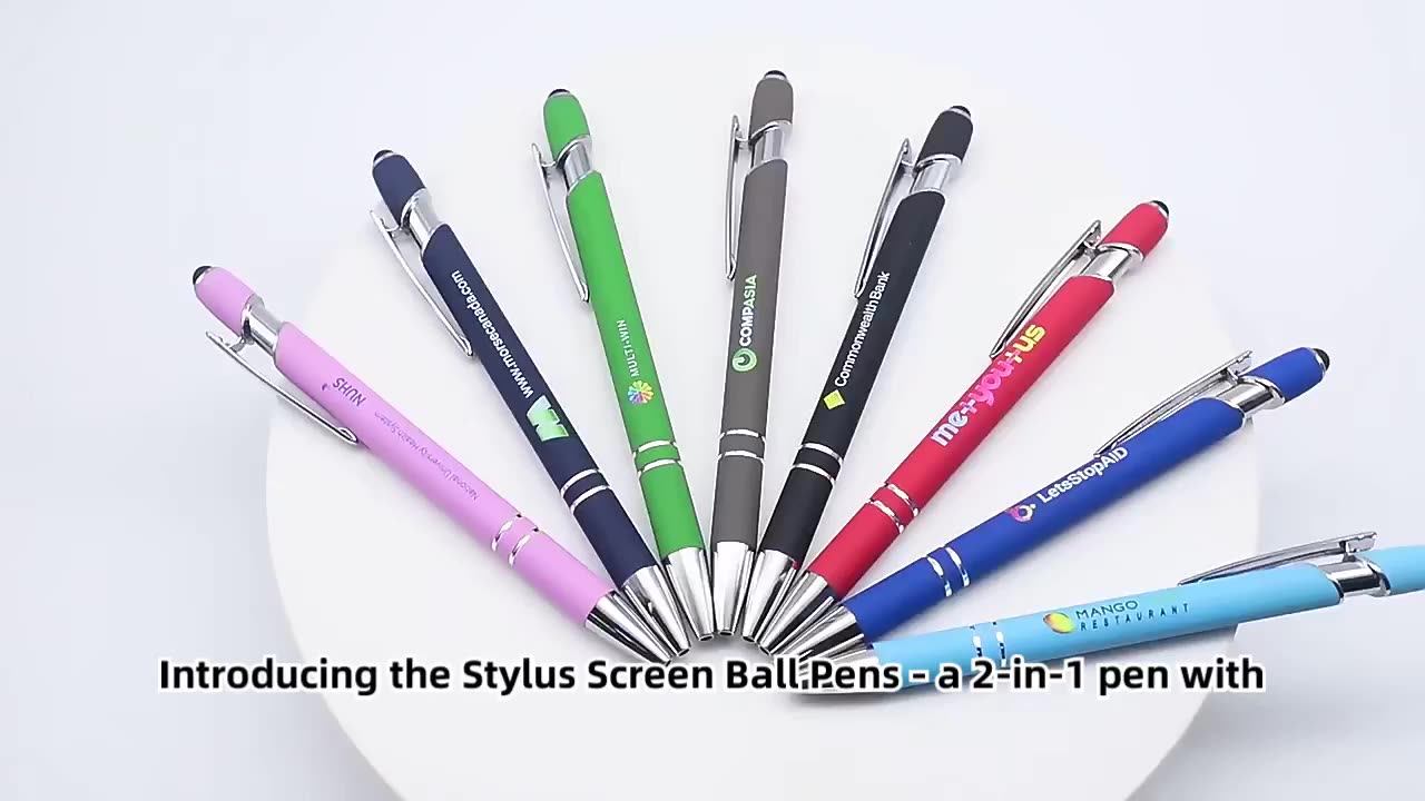 Promotion Advertising Gift 2 In 1 Ballpen Stylus Screen Ballpoint Pen ...