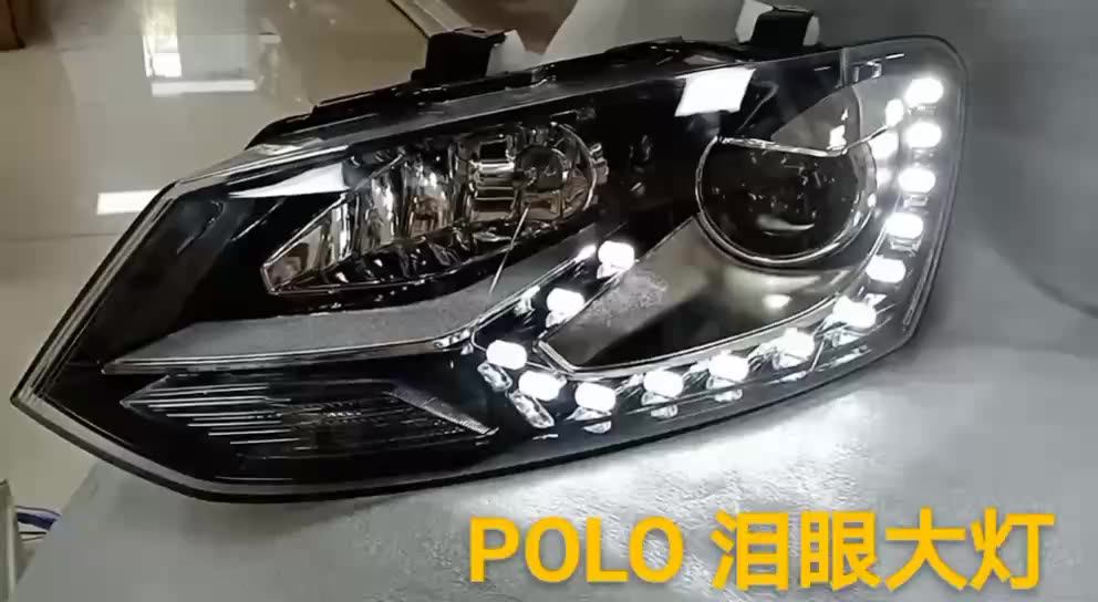Auto Cars Led Headlight Tear Drop Light For Vw Polo Gti 10-17 Used For ...