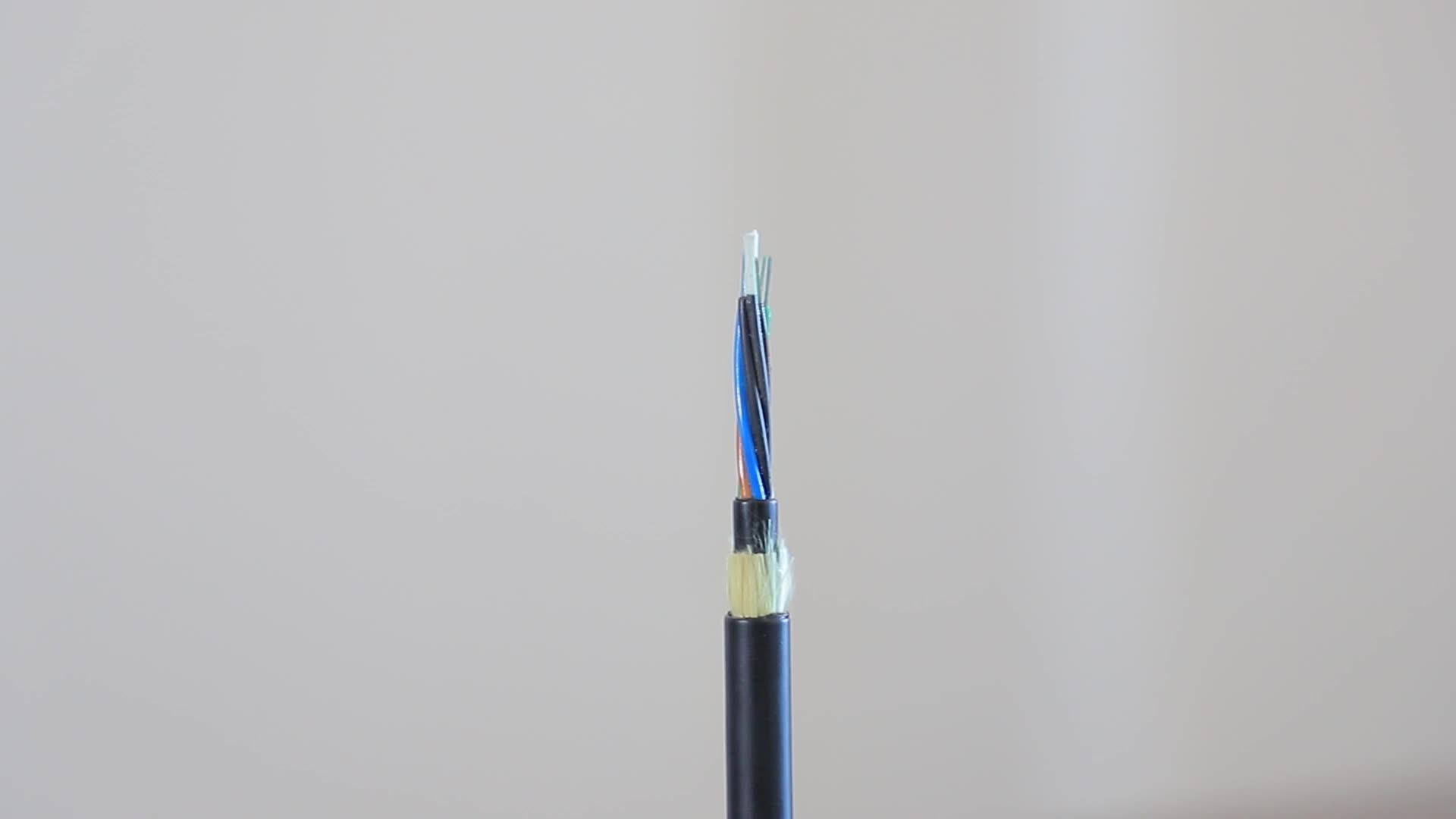 Fcj Single Mode Aerial Fiber Optic Cable 6/12/24/48 Core Asu 80 Cable ...