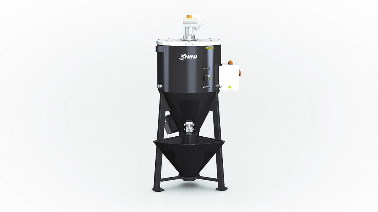 Shini Vertical Batch Mixer For Plastic Material / Svm-u Bottom Feed ...