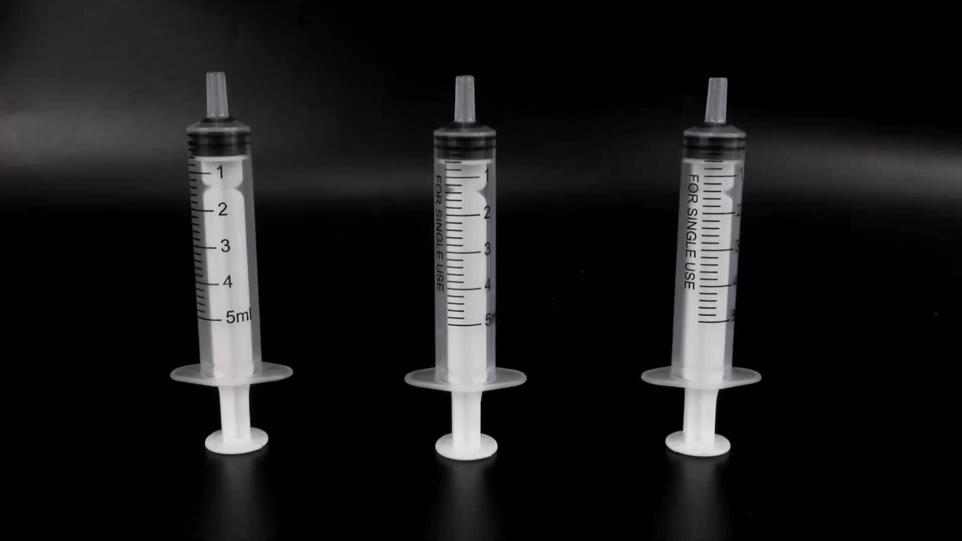 Automatic Disposable Plastic Injection Syringes 5ml Slip Lock Screw ...