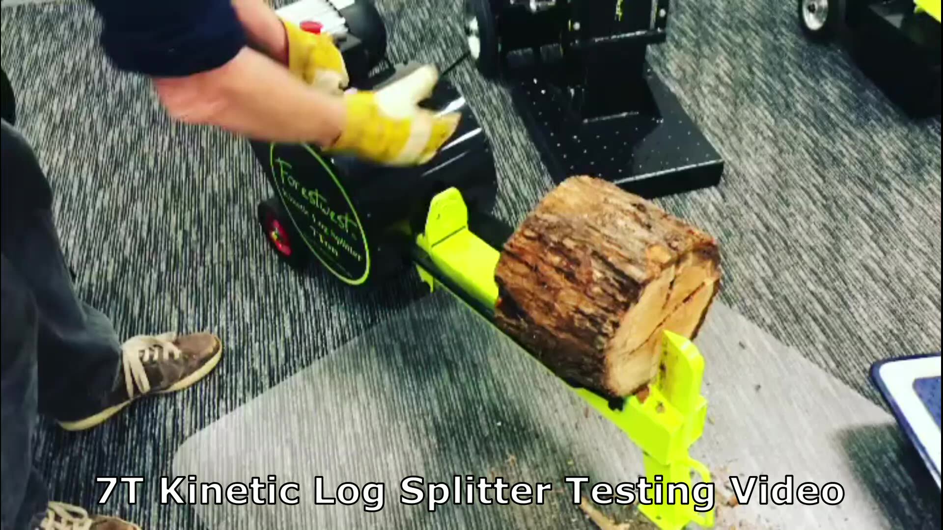 1500w Electric Kinetic Log Splitter 7ton Rapid Fast Firewood Splitter ...