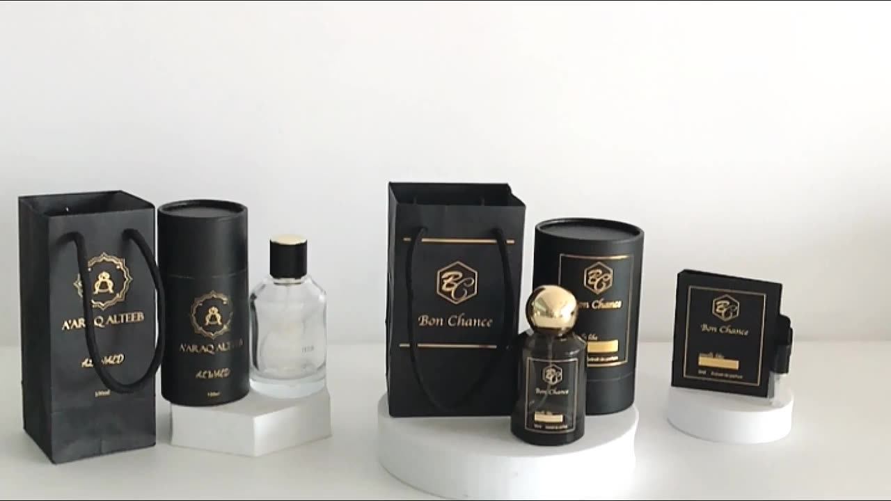 Wholesale Luxury Clear Oblique Shoulder Perfume Bottle Packing Custom ...