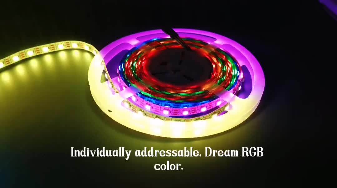 Rgb Led Pixels Dream Color Led Strip Ws2812b Ws2801 Apa102 Led Chasing ...