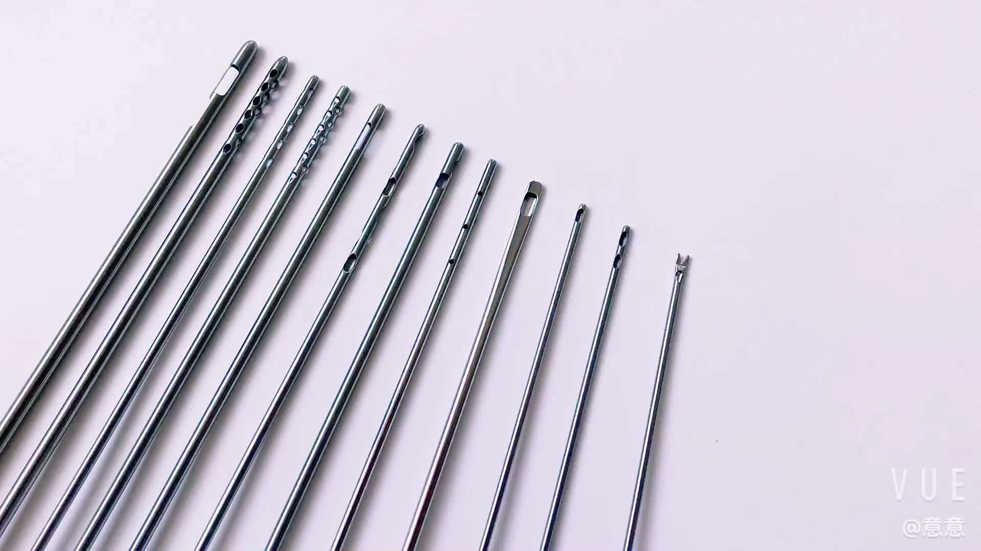 Stainless Steel Professional Liposuction Cannulas Fat Transfer Plastic ...