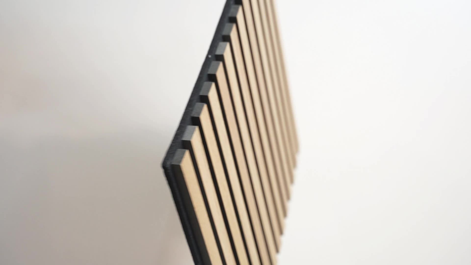 Natural Oak Wooden Grooved Mdf Slat Wood Veneer Diffuser Slats Acoustic ...