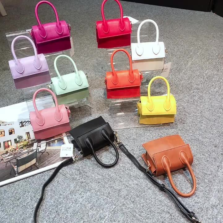 2022 Newest Mini Box Purse Trendy Small Square Cute Kid Purses And ...