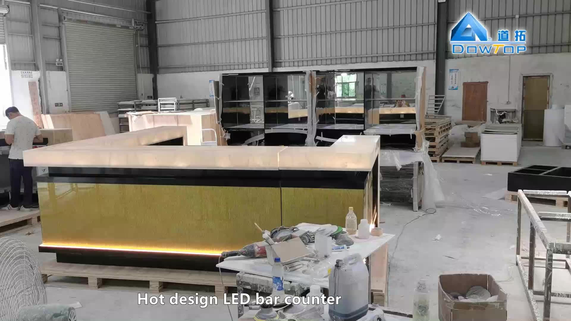 Fancy Coffee Bar Counter L-shape Cafe Bar Counter Fancy Restaurant Bar ...