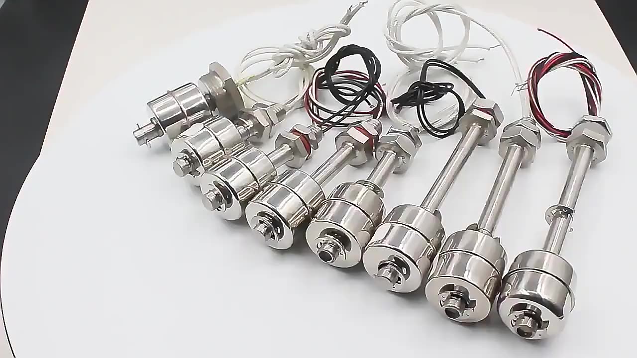 220v 1a Vertical Installation Stainless Steel Dual Balls Level Switch Water Detector Sensor M10 ...