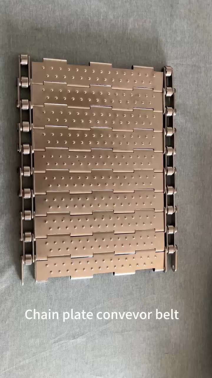 Perforated Chain Plate Conveyor Belt Stainless Steel Plate Link Metal ...