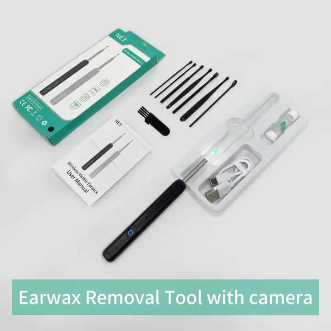 Smart Visual Ear Cleaner Otoscope Type C Charging Endoscope Wax Removal ...