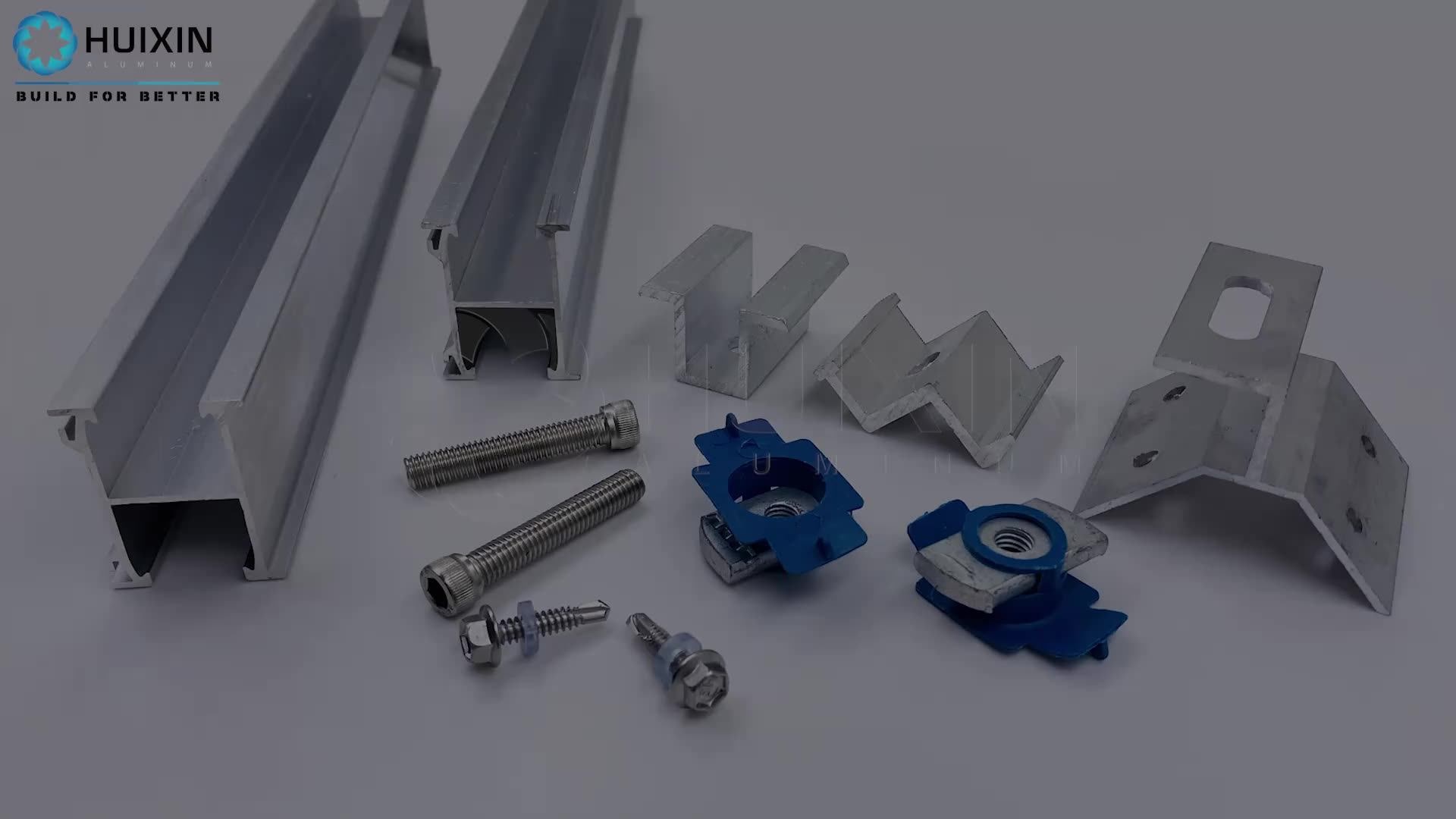 Aluminum Rail Pv Roof Mounting Structure Solar Panel Mounting Rail ...