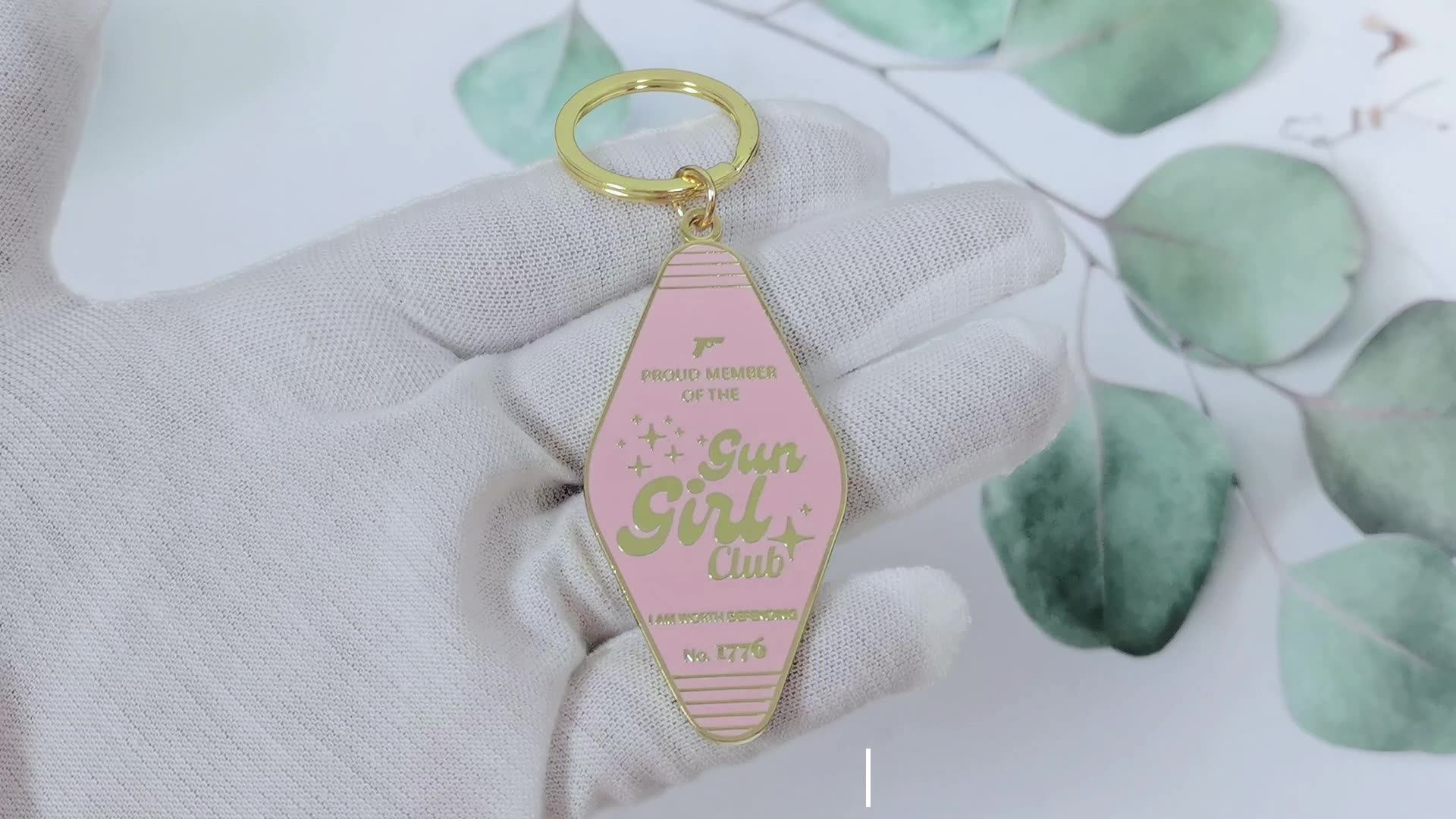 Manufacture Personalized Metal Hard Enamel 70s Motel Boho Keyrings ...