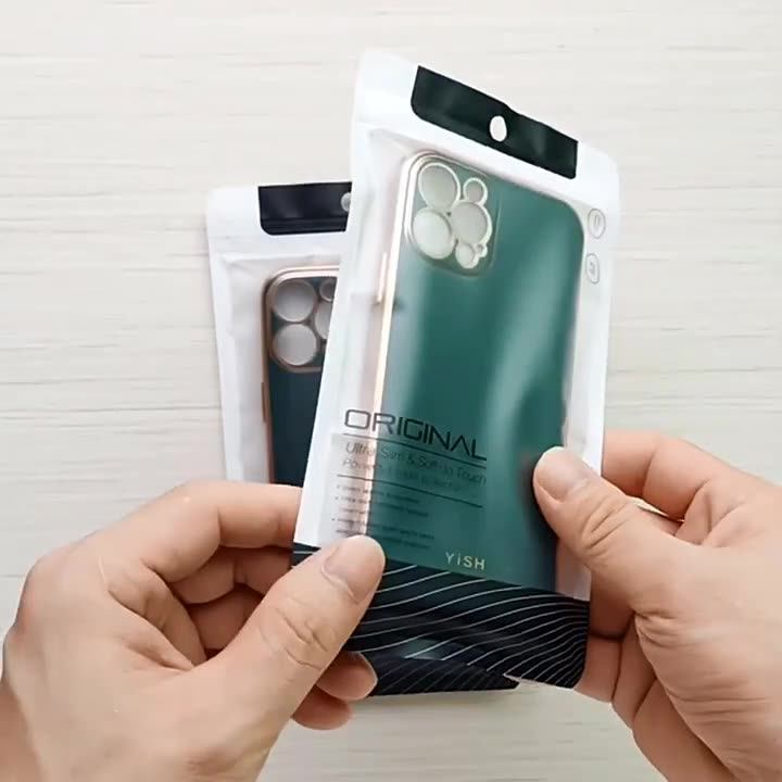 Luxury Custom Packaging Kraft Paper Printing Logo Mobile Phone Case ...