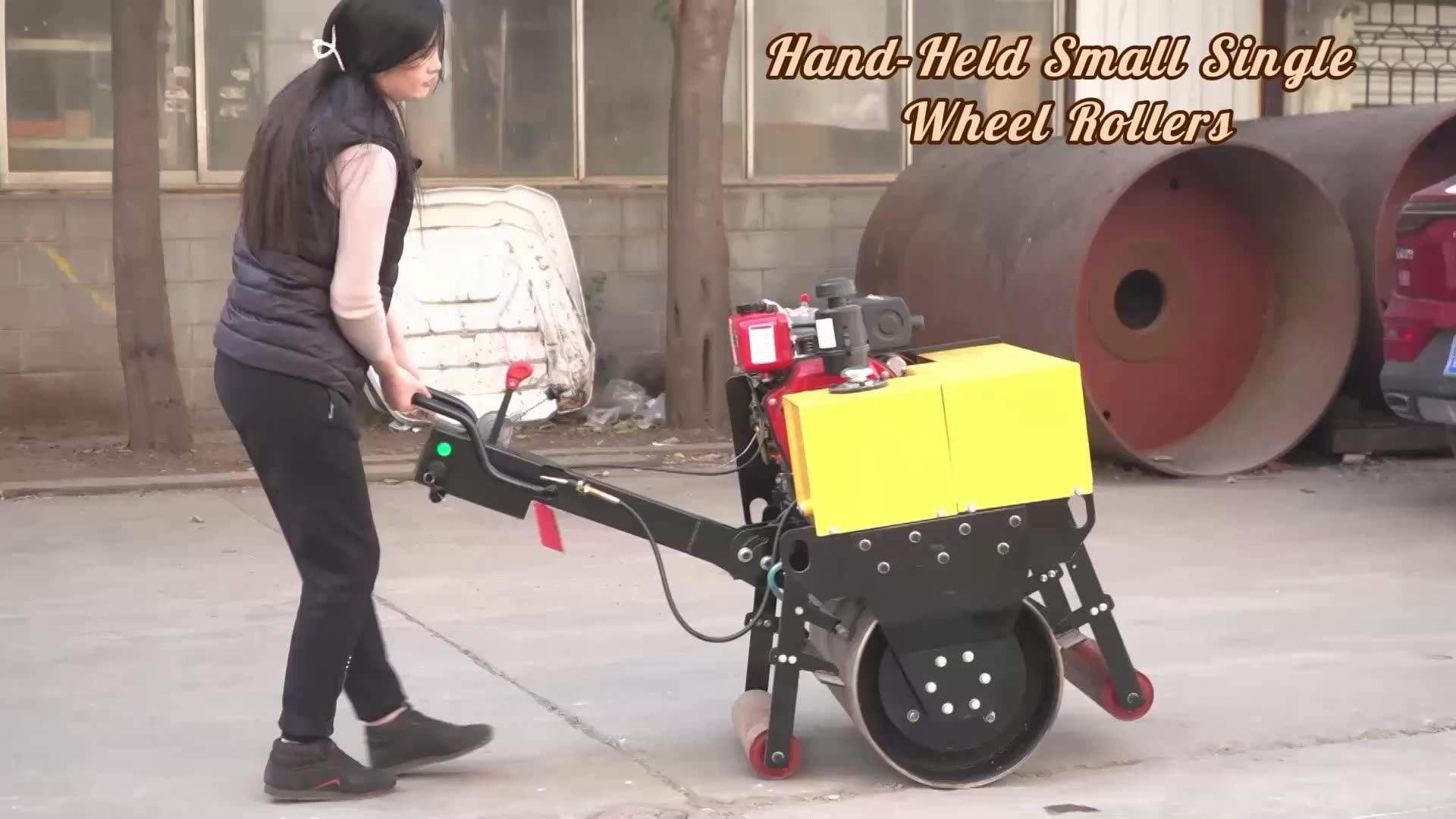 Road Project Pavement Compaction Equipment Asphalt Gray Soil Compaction ...