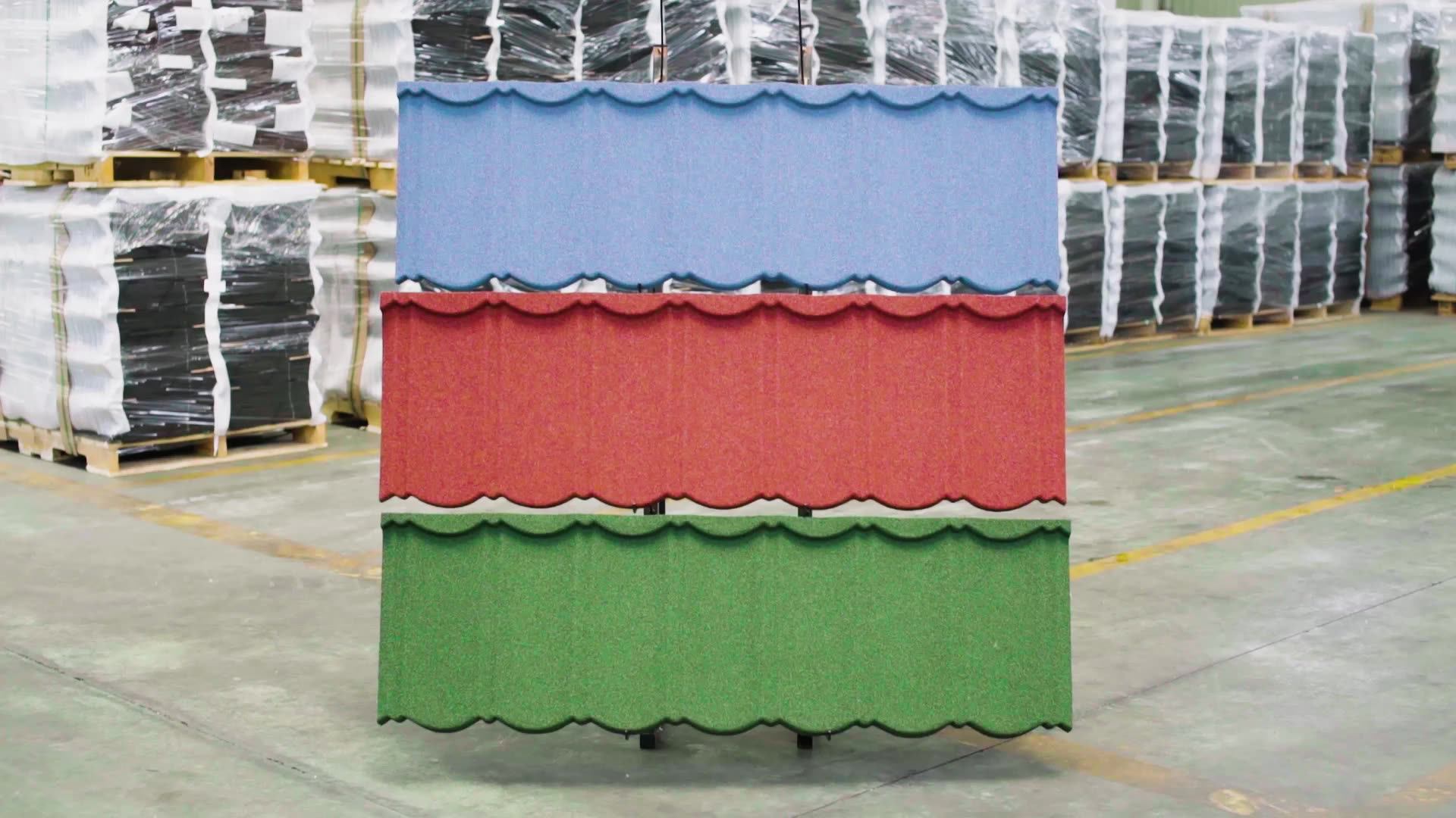 0.4mm Popular Tile Interlocking Shingle Stone Coated Metal Roof Tile ...