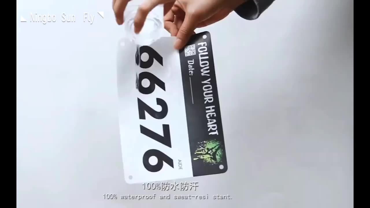 Custom Printing Tyvek Paper Runner Marathon Race Bib Numbers Running ...