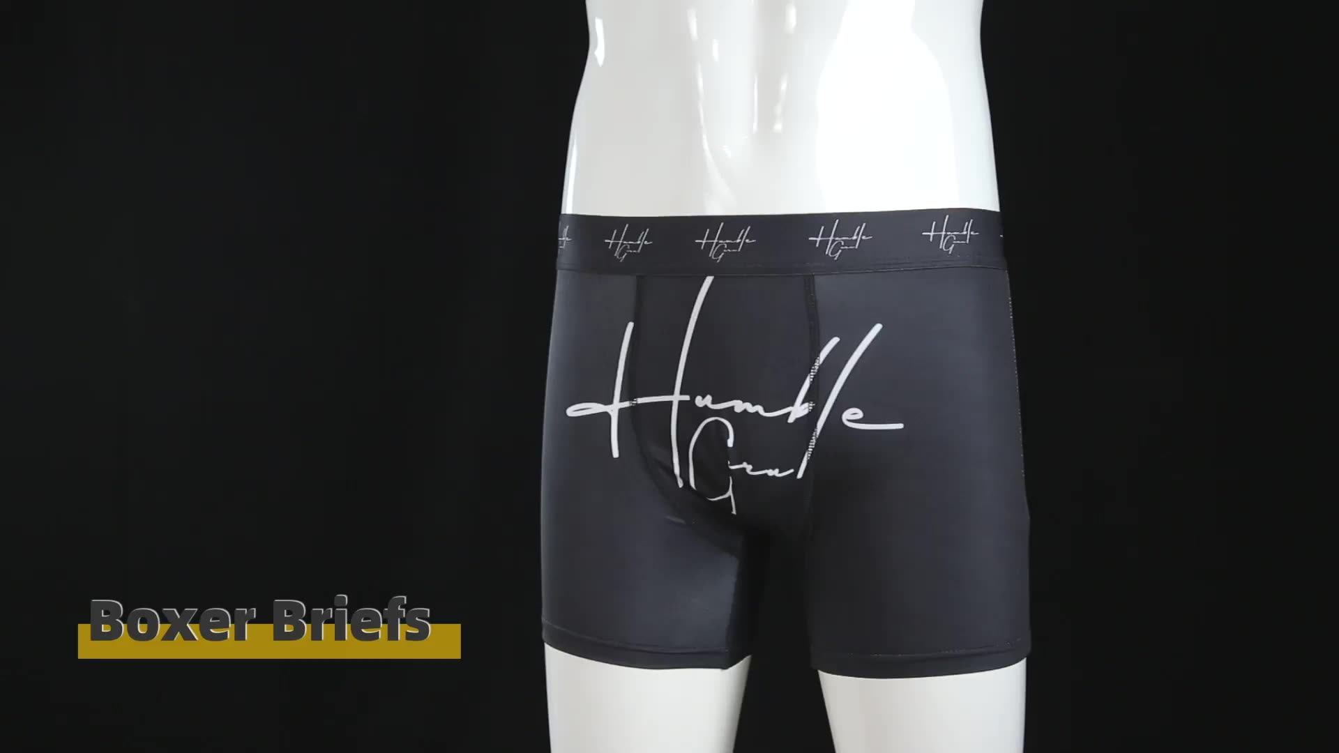 Custom Elastic Band Men Underwear High Quality Trendy Boxer Briefs Men ...