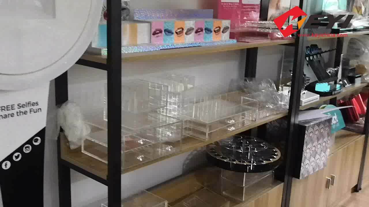 Custom Clear Acrylic 9 Compartments Candy Shelves Counter Top Display ...