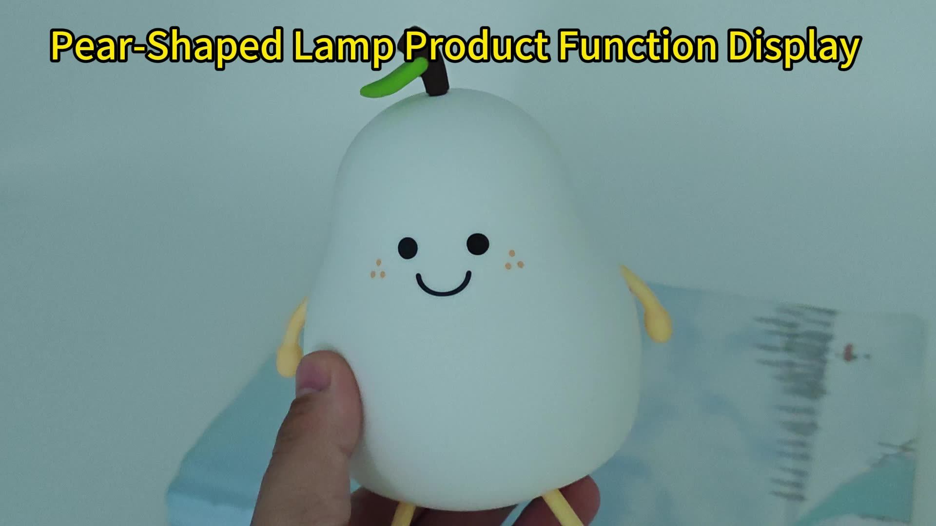 Cute Silicone Pear Light Rechargeable Led Mini Children Night Light ...