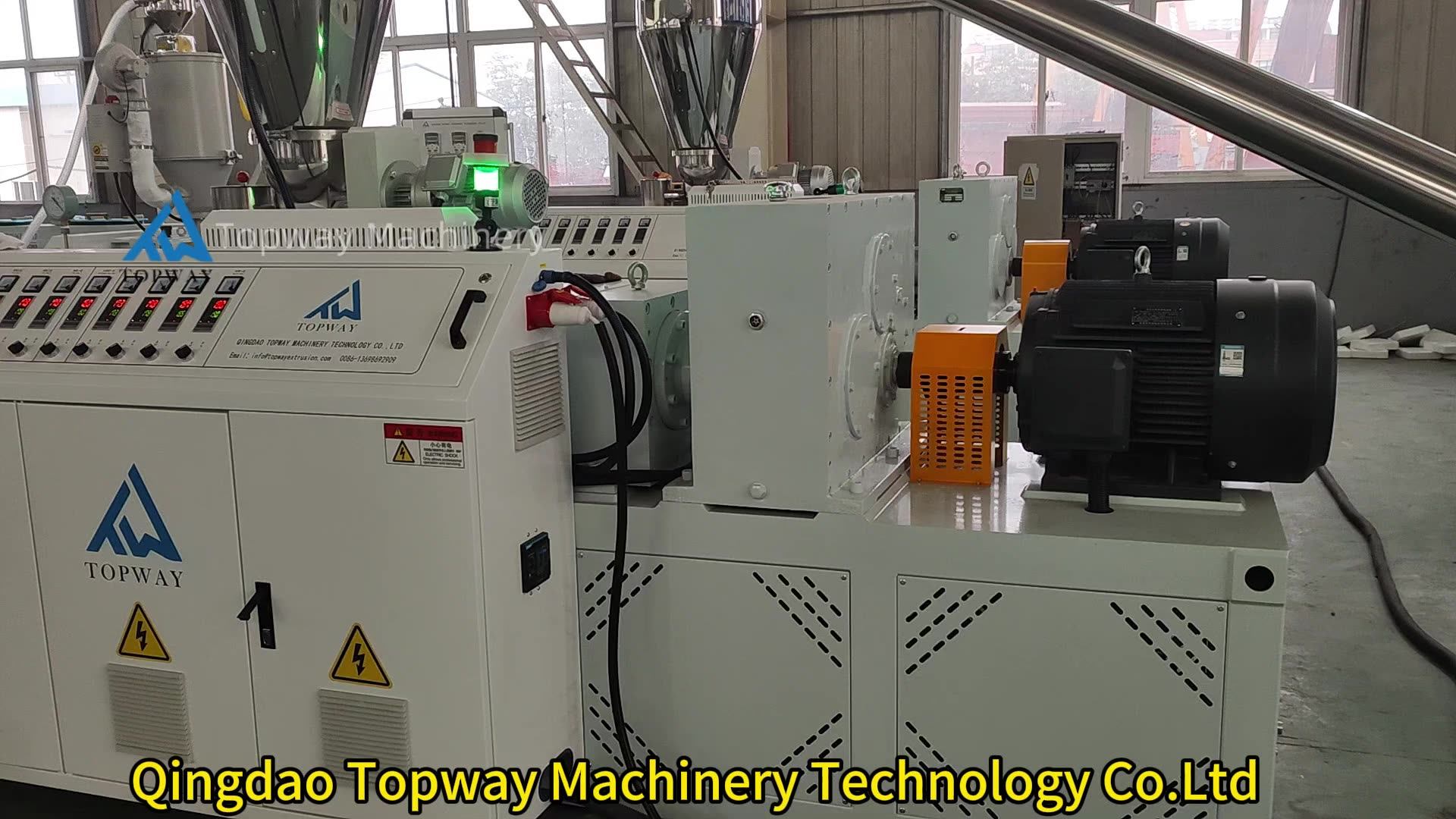 Pvc Upvc Plastic Pipe Making Machine Extruder Line Twin Screw Extruding ...