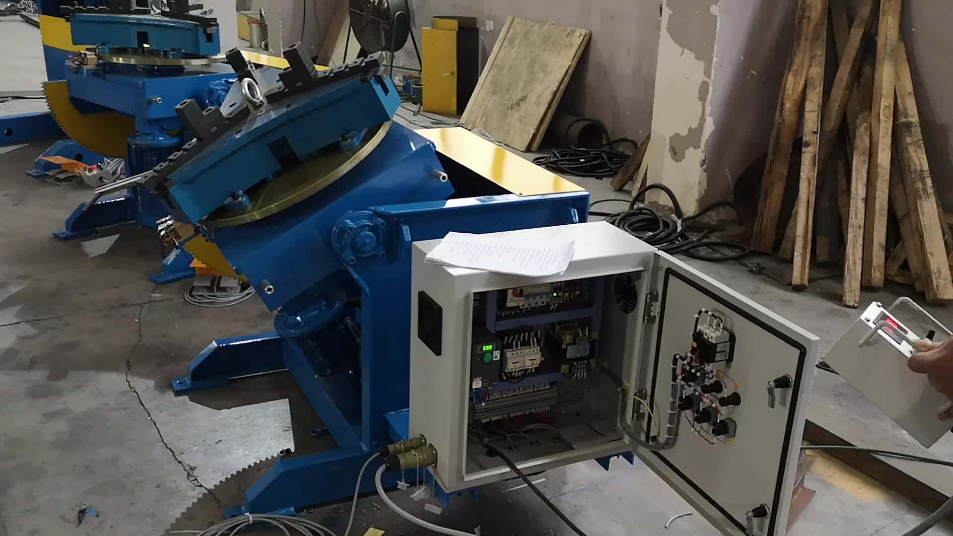 Automatic Rotating Weld Table / 600kg Weld Turning Table With Remote ...