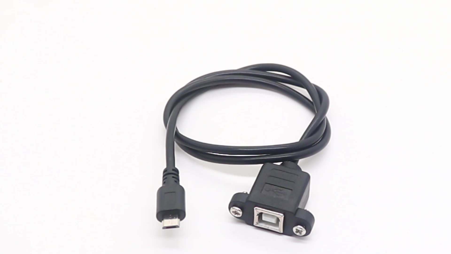 Type C Male To Usb A Female With Screw Locking Usb Panel Mount ...