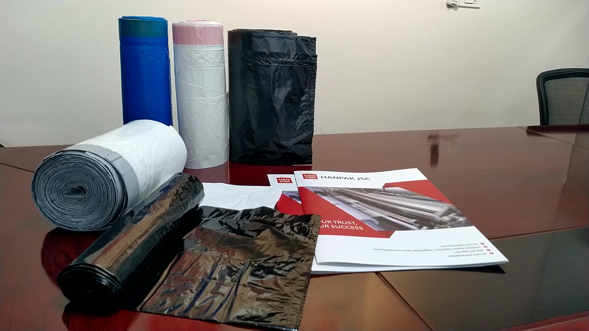 Garbage Trash Bags Customized Packaging Heat Seal Ldpe Moisture-proof ...