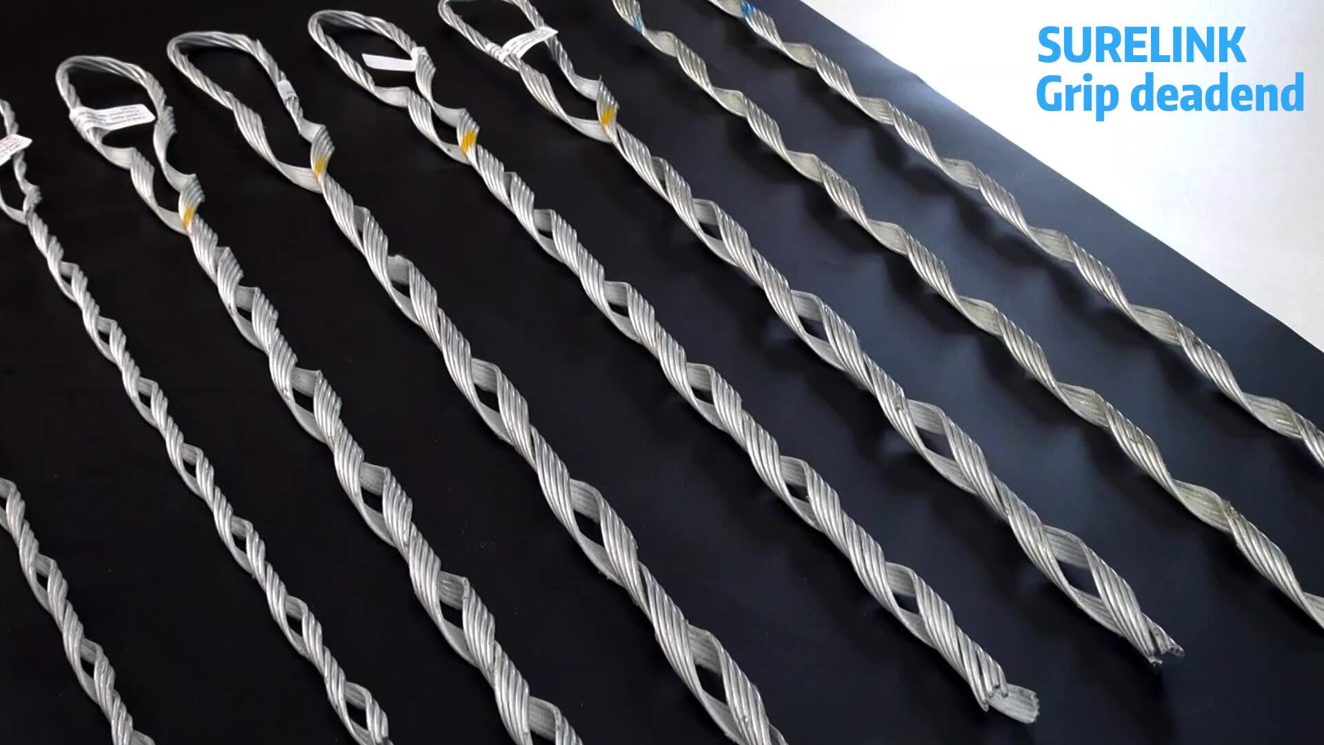 Preformed Guy Grip Aluminum Clad Steel Dead End For Pole Or Tower 1/7 7 ...