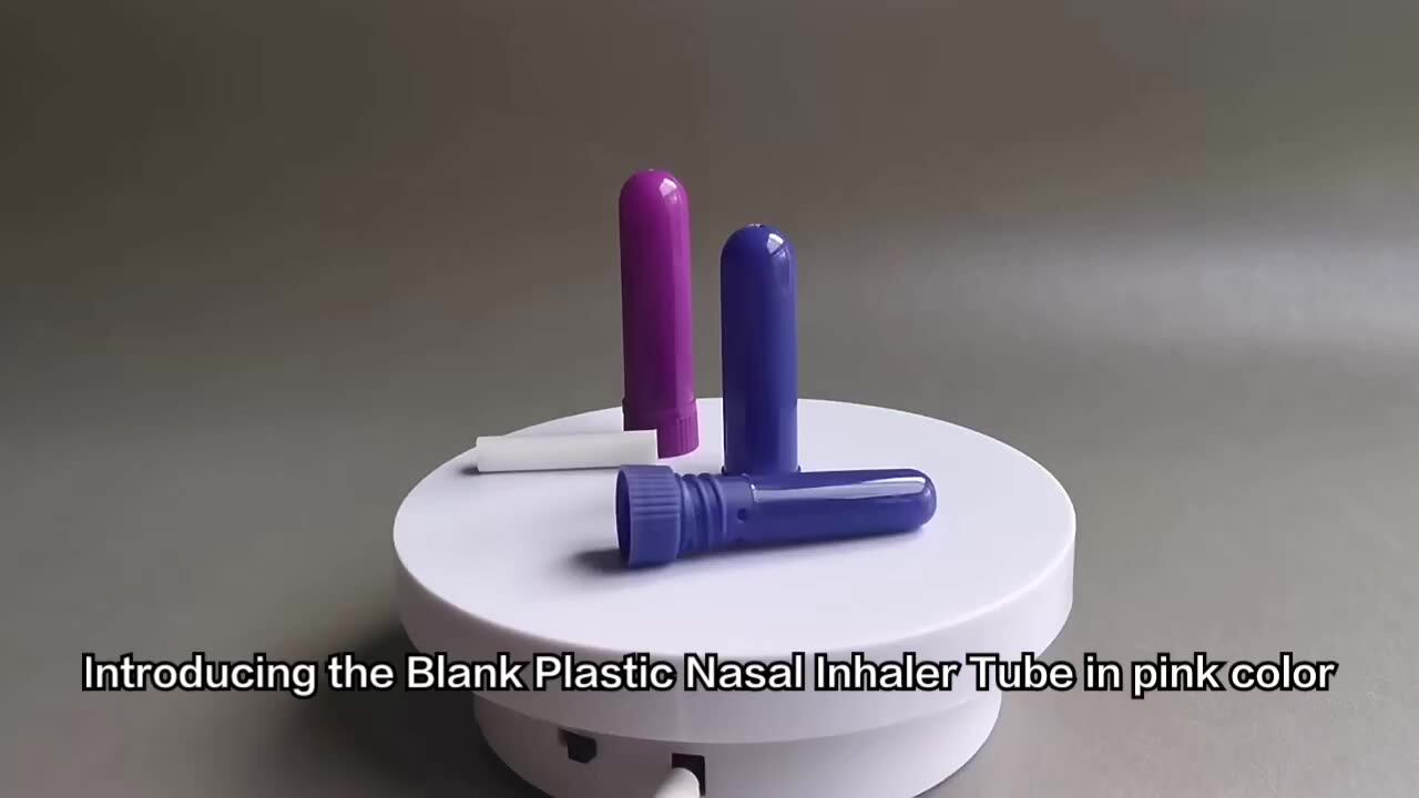 Blank Plastic Nasal Inhaler Tube Many Colors For Choice With Cotton ...