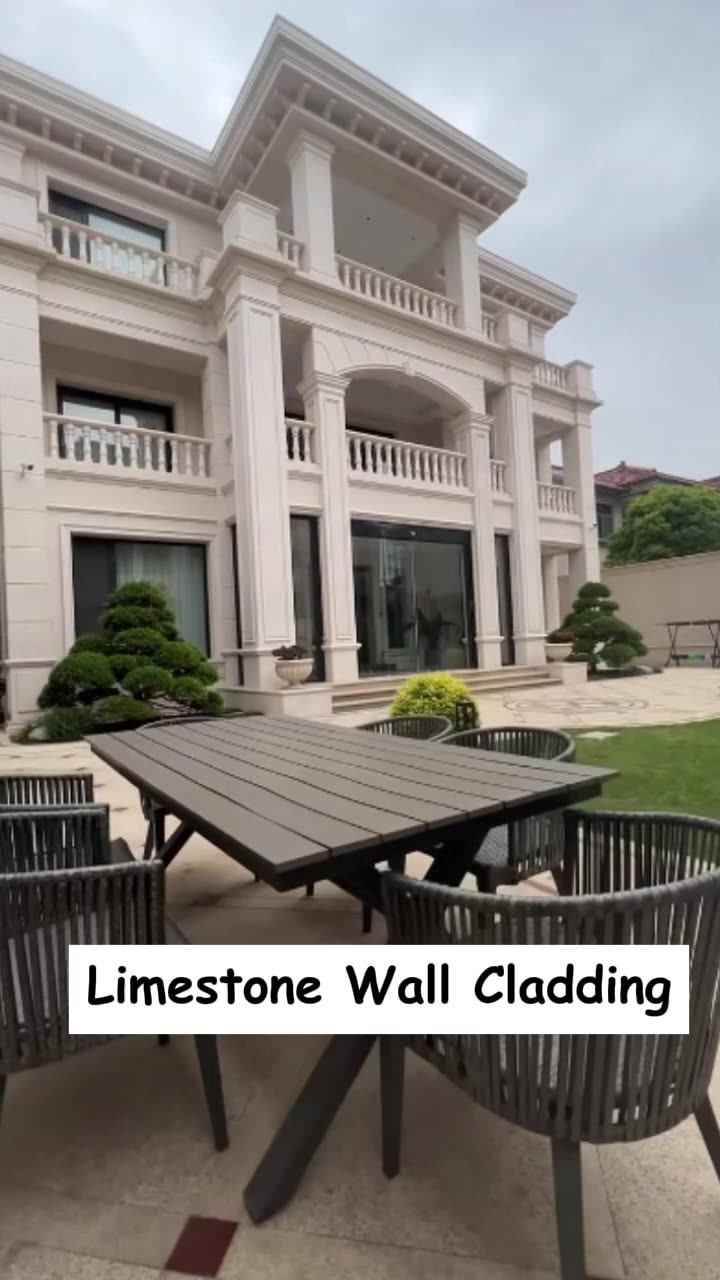 Wall Cladding Flagstone Veneers Natural Yellow Limestone Loose Stone For Villa Wall Decorative ...