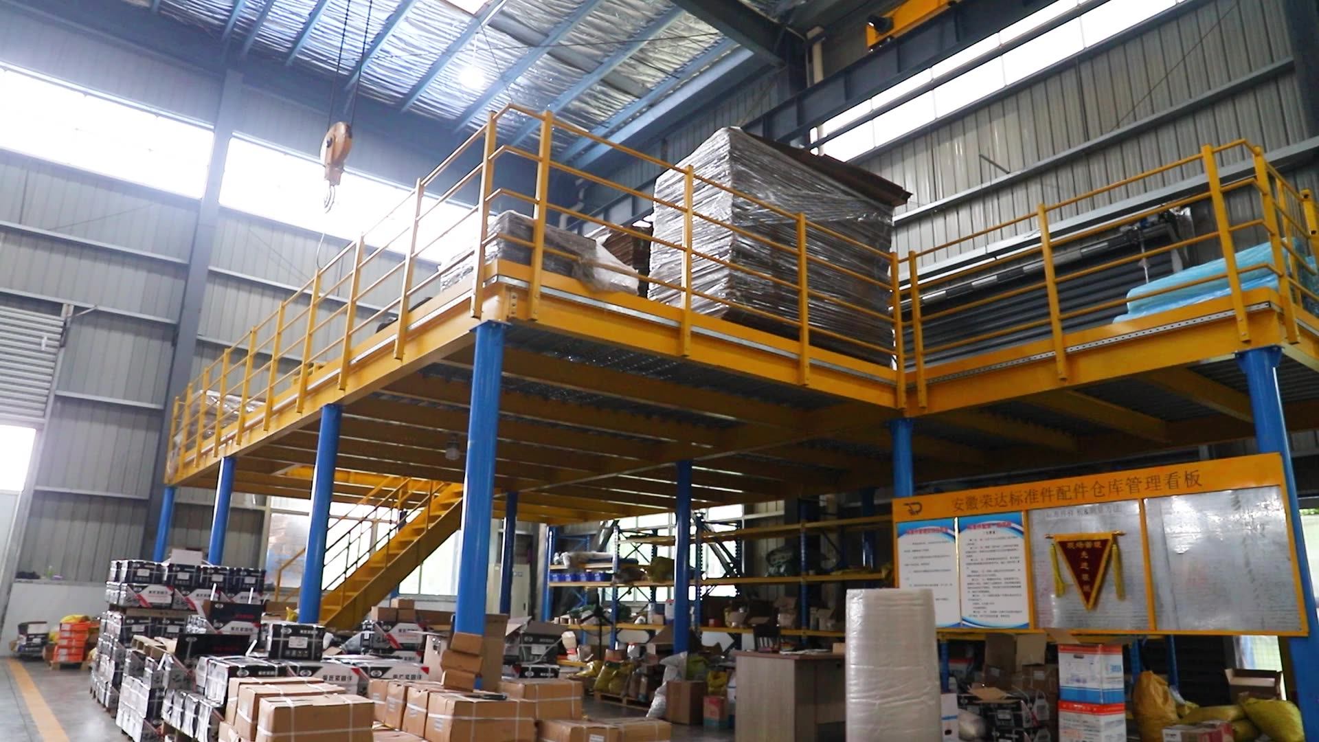 Mezzanine Platform Racking Warehouse Industrial Steel Mezzanine Floor ...