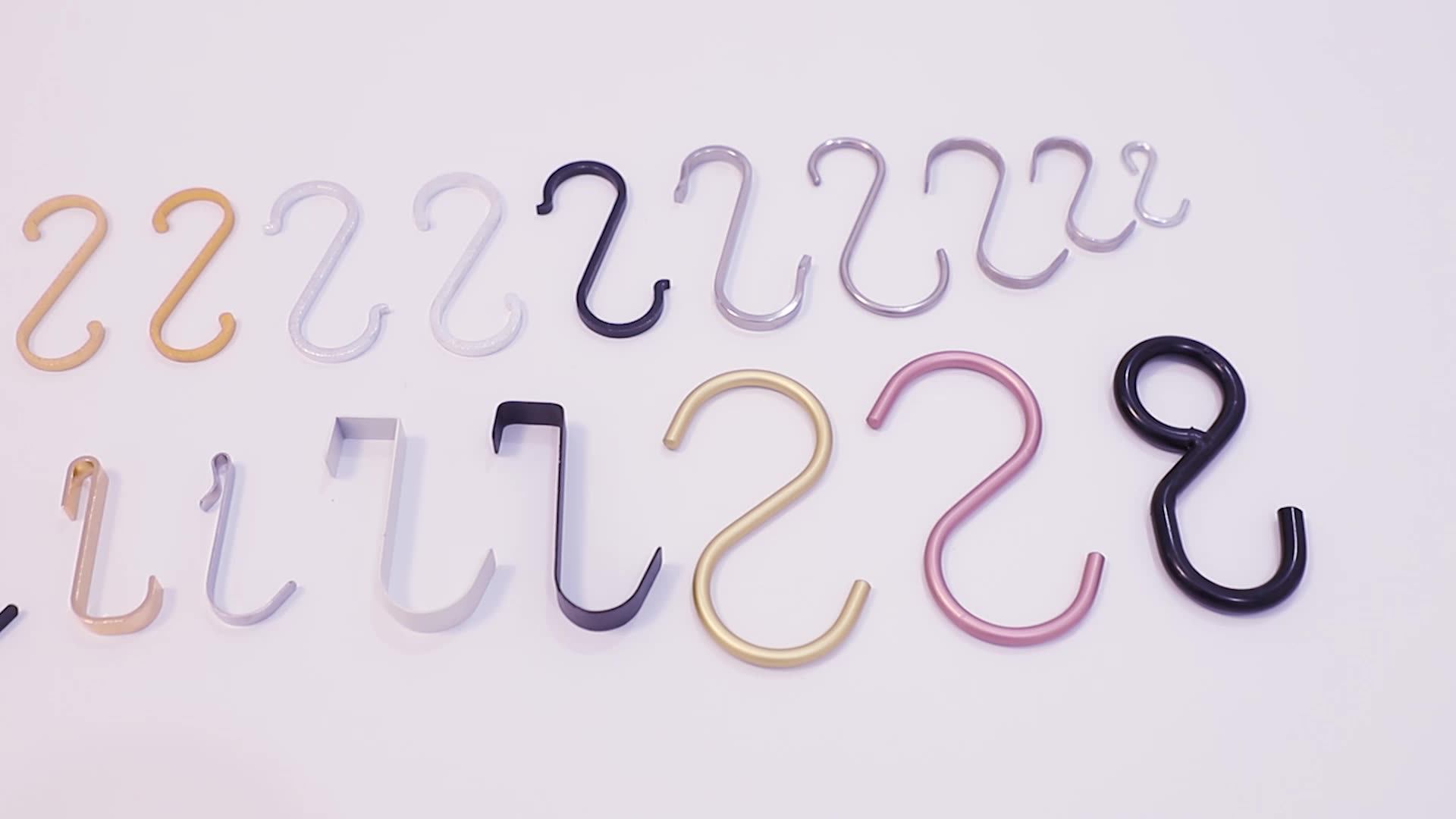 Factory Customized Hanging Stainless Steel S Shape Hook Colorful Hook ...