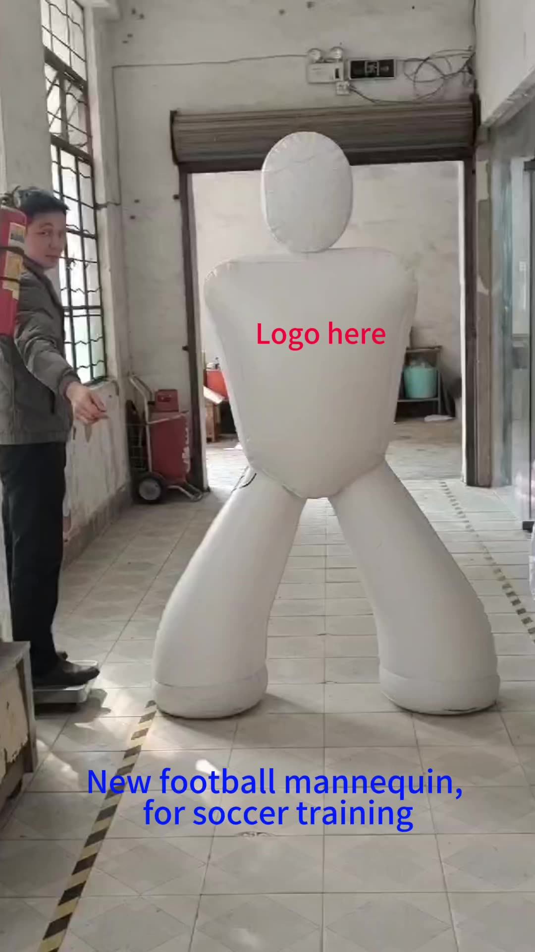 2m Adult New Inflatable Man Shape Football Dummy Soccer Training ...